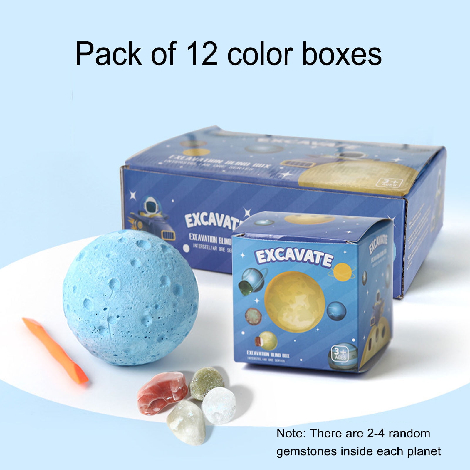 Mining Gemstones Toy Planets Puzzle To The Hand-mining Good Things ...