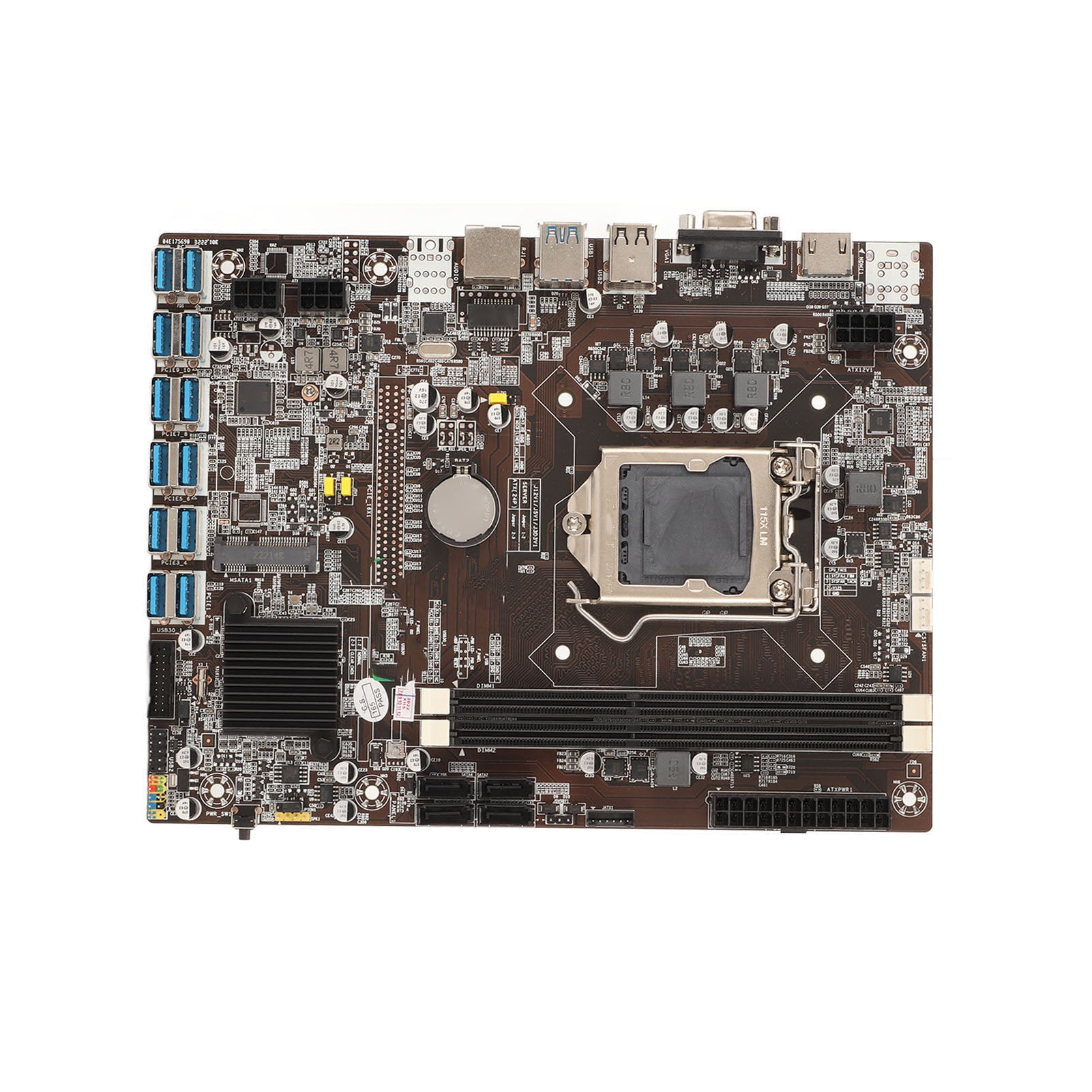 Mining Mainboard with 12 USB3.0 Interface VGA HD Multimedia Interface ...