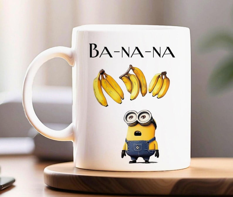 Minion Banana Mug, Despicable Me Coffee Cup, Funny Cartoon Gift, Kids ...