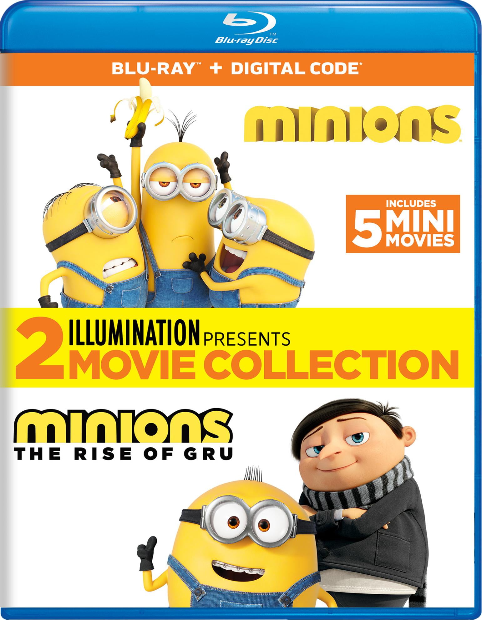 Minions 2-Movie Collection: Gru & Minions Adventure (Blu-ray + Digital ...