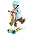 Minions 2-in-1 3 Wheel Light-Up Scooter with Folding Seat for Boys ...