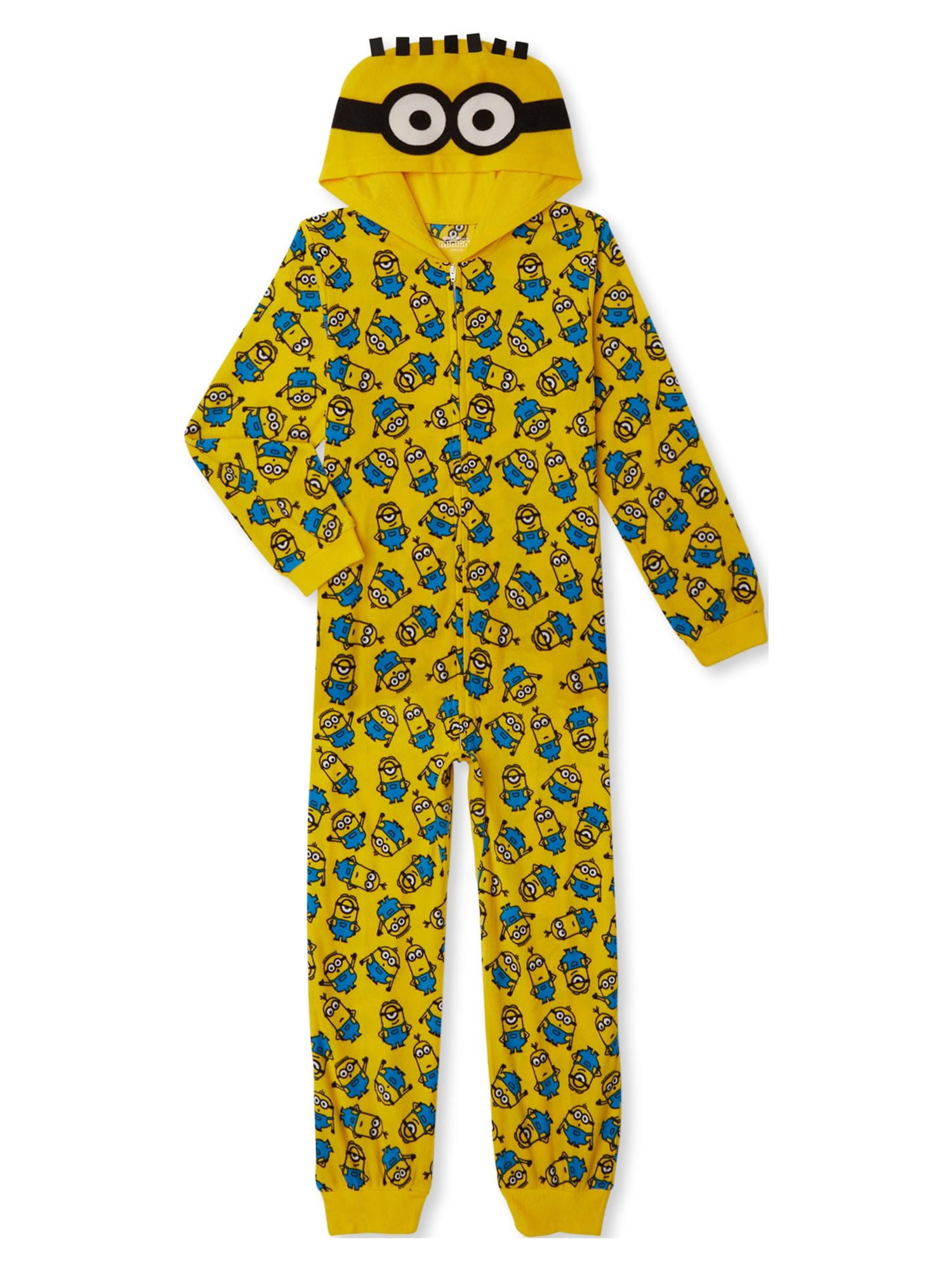 Minions 4-12 Hooded/Polyester Hooded Blanket Sleeper, Yellow - Walmart.com
