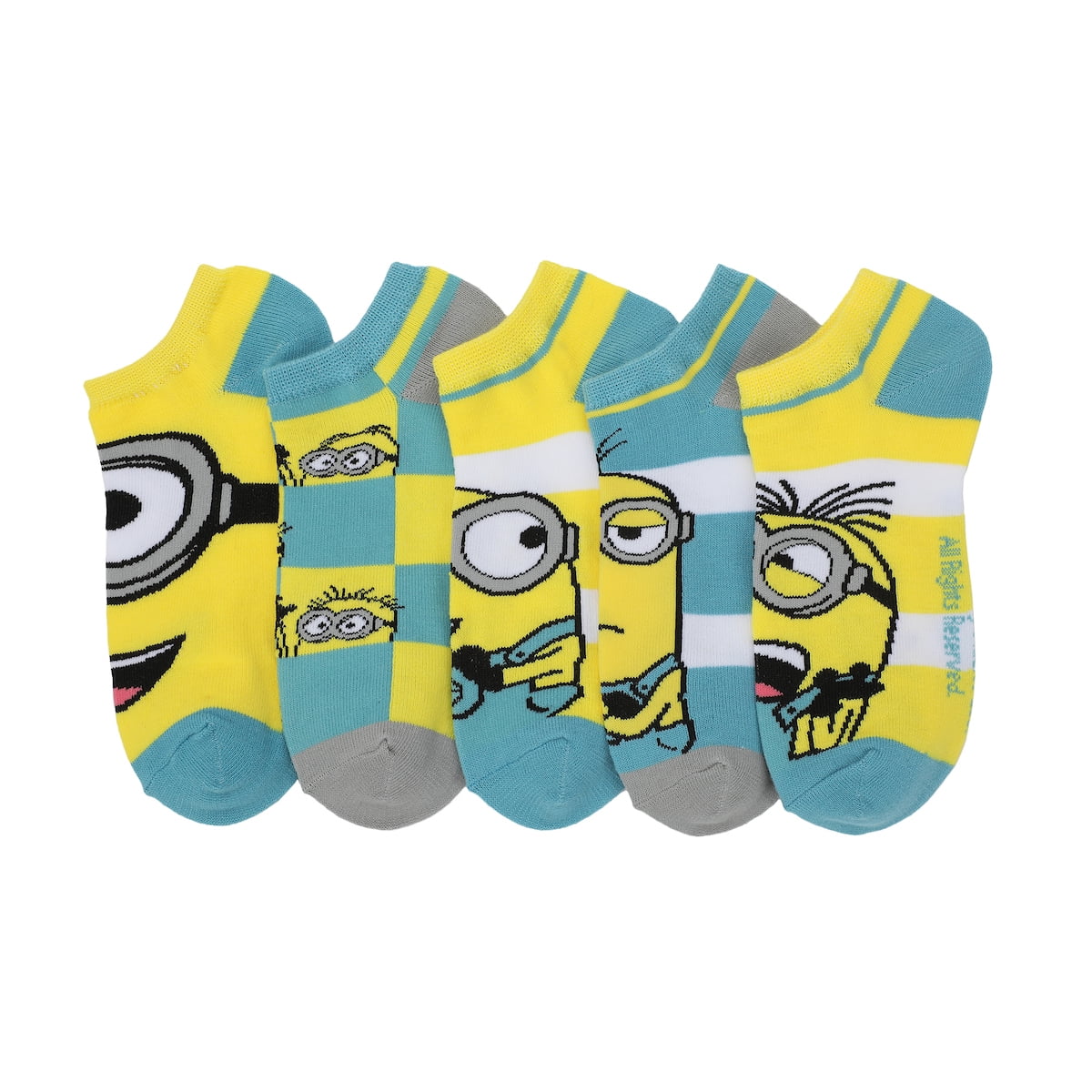 Minions Ankle Socks 5-Pair - Walmart.com
