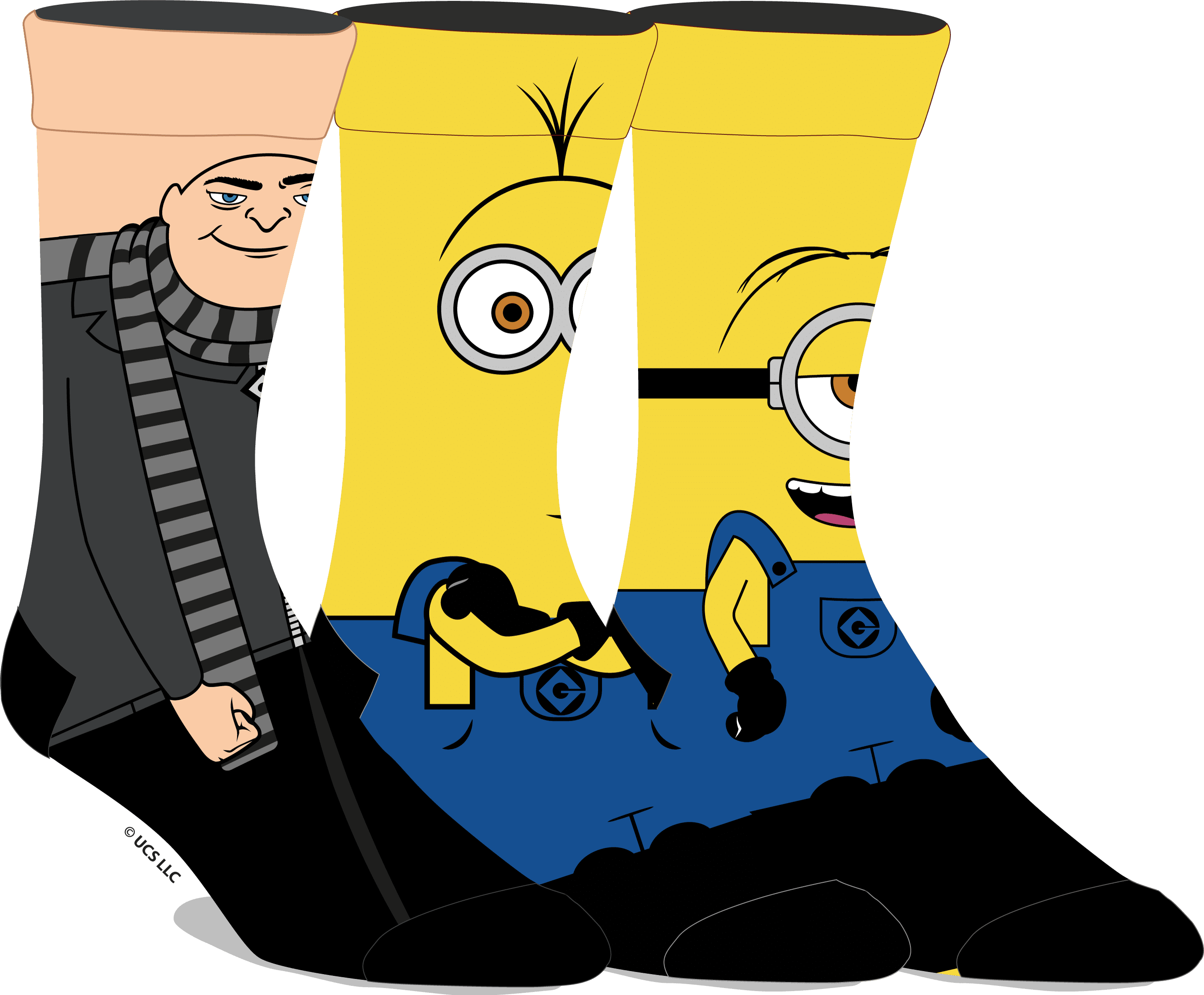 Minions Adult Crew Socks 3-Pack: Officially Licensed, Iconic Designs ...