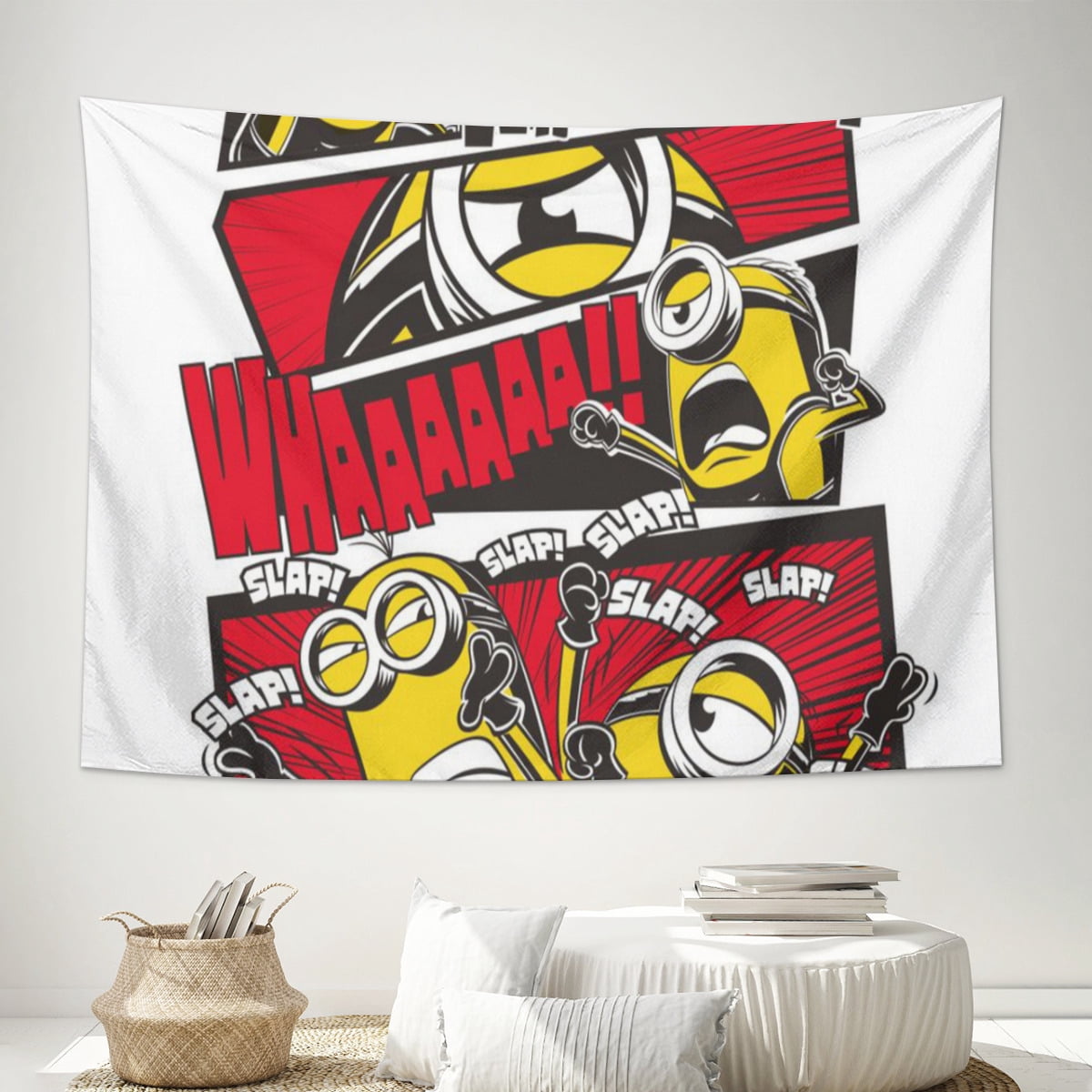 Minions Anime Poster Tapestry - Large Wall Art Background, Birthday ...