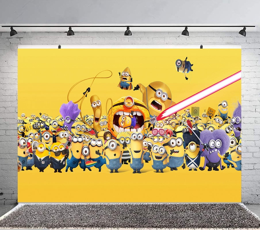 Minions Backdrop Banner Party Supplies Poster Movie Theme Background ...