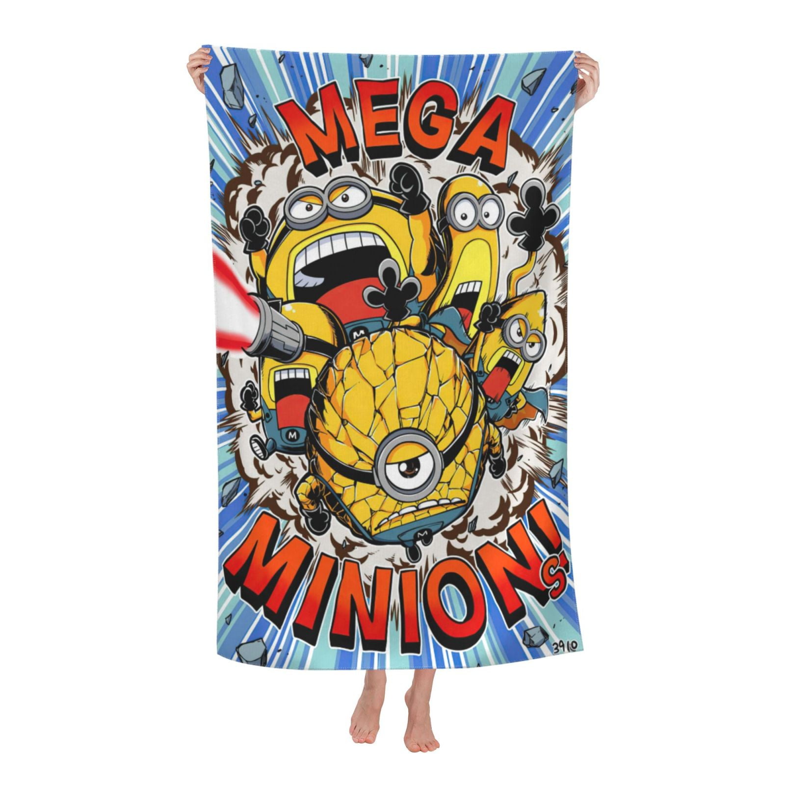 Minions Bath Towel 3D Printing Bob Beach Towel Funny Anime Cosplay ...