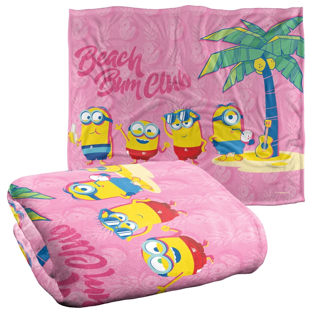 Minions Beach Bum Club Silky Touch Super Soft Throw Blanket 50' x 60 ...