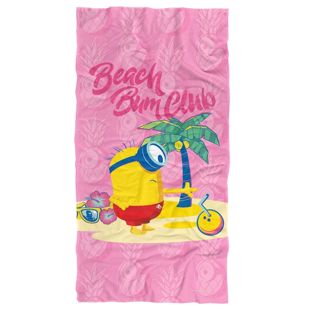 Minions Beach Towel, 30"x60" Beach Bum Carl Beach Towel - Walmart.com