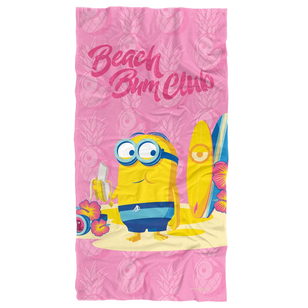 Minions Beach Towel, 30"x60" Beach Bum Dave Beach Towel - Walmart.com