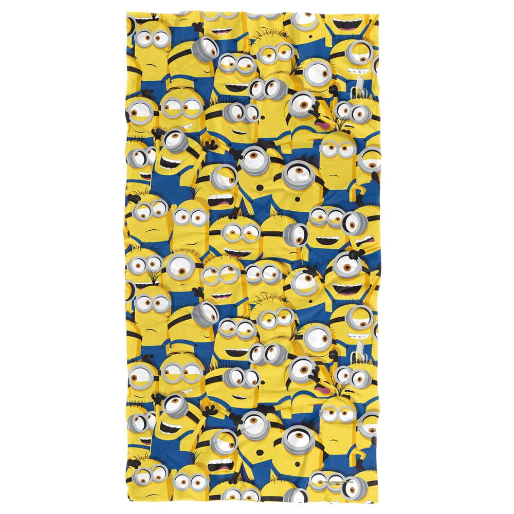 Minions Beach Towel, 30"x60" Group Pattern Beach Towel - Walmart.com