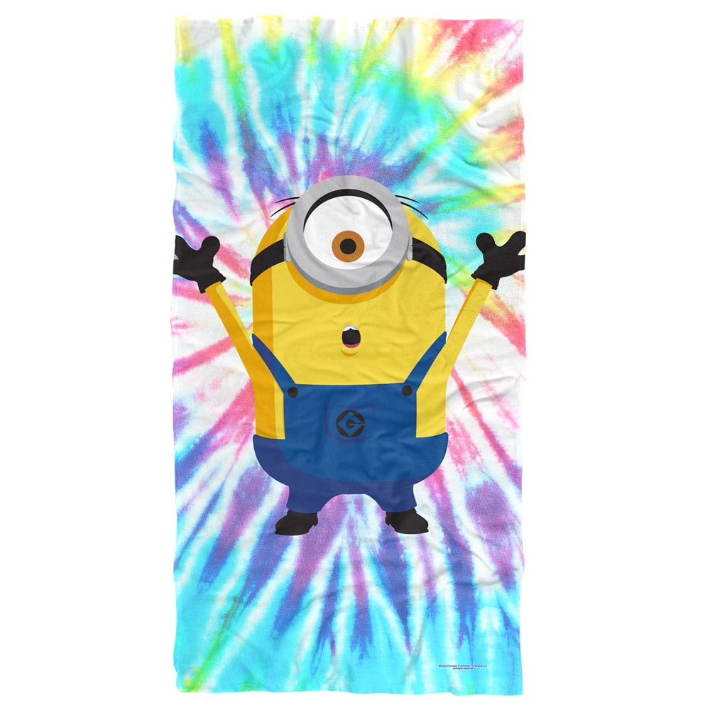 Minions Beach Towel, 30"x60" Peace Sign Tie Dye Beach Towel - Walmart.com