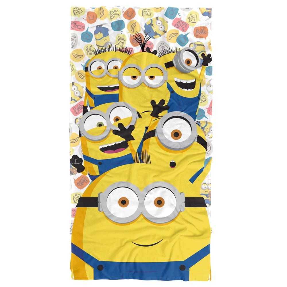 Minions Beach Towel, 30"x60" Waving Beach Towel - Walmart.com