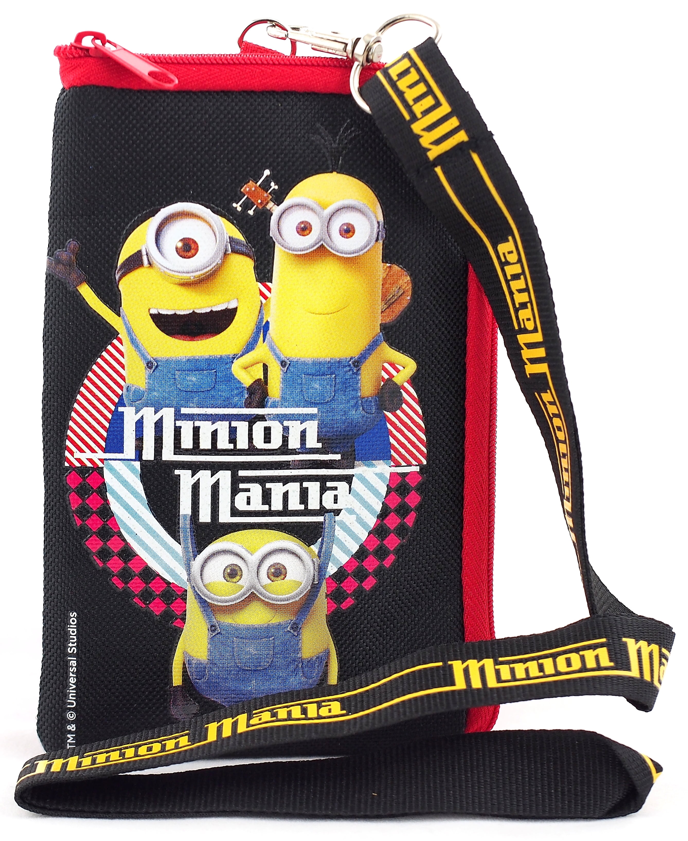 Minions Black Lanyard with Detachable Coin Purse - Walmart.com