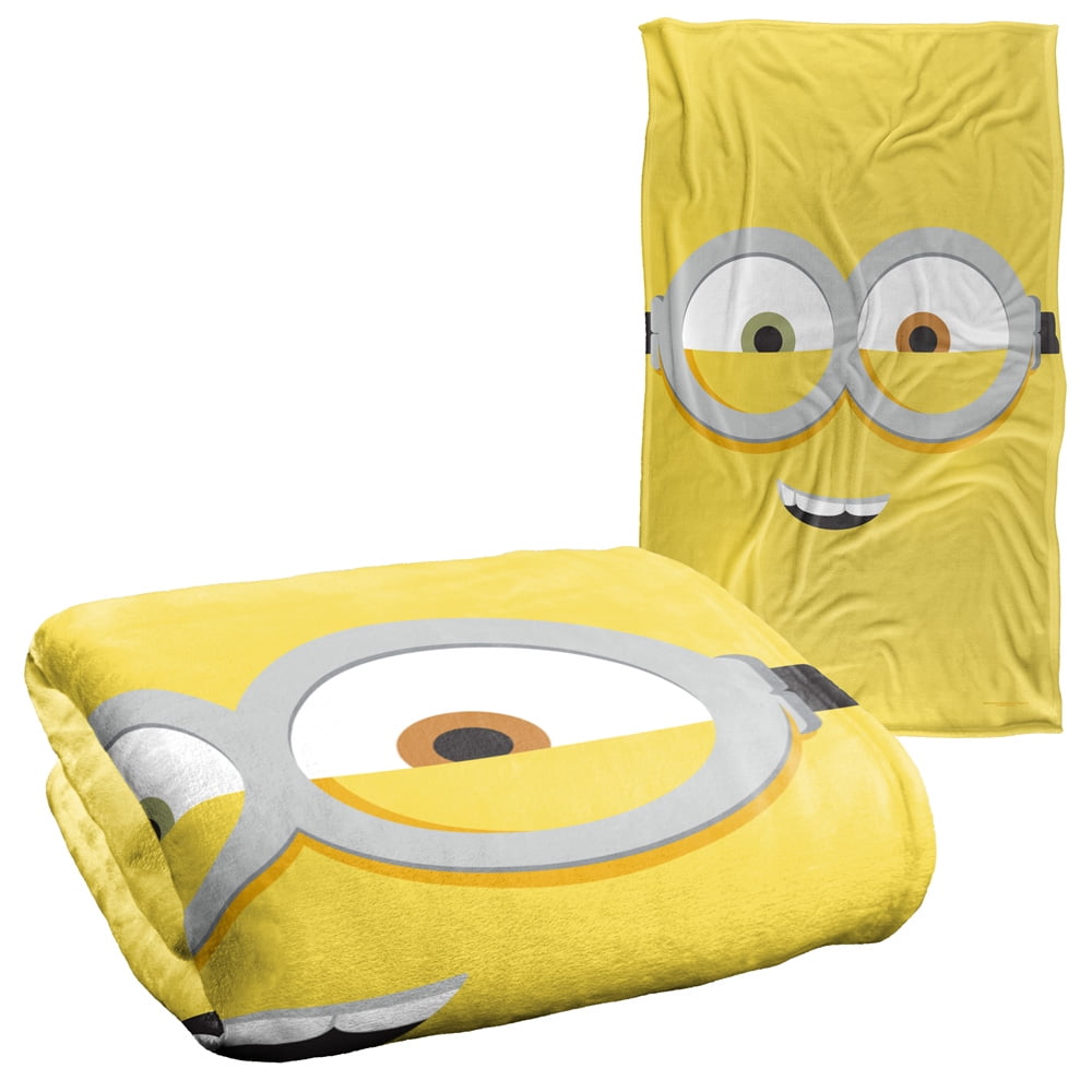 Minions Blanket, 36"x58", Bob Face Silky Touch Super Soft Throw Blanket ...