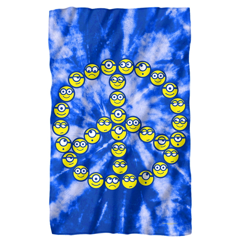 Minions Blanket, 36"x58", Peace Sign Minions Fleece Blanket - Walmart.com