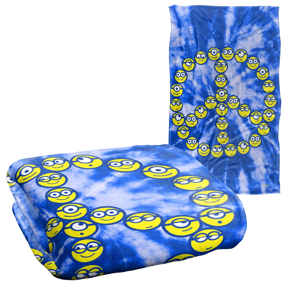 Minions Blanket, 36"x58", Peace Sign Minions Silky Touch Super Soft ...