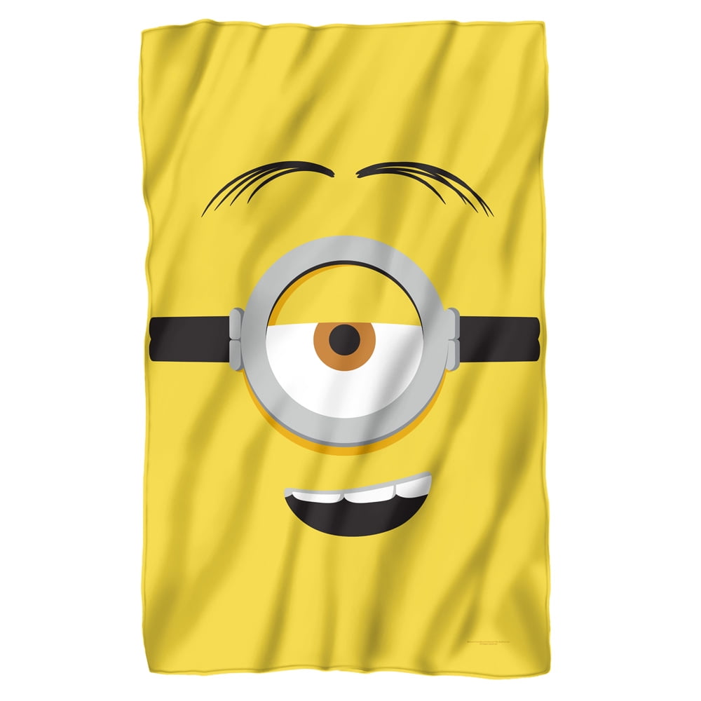 Minions Blanket, 36"x58", Stuart Face Fleece Blanket - Walmart.com