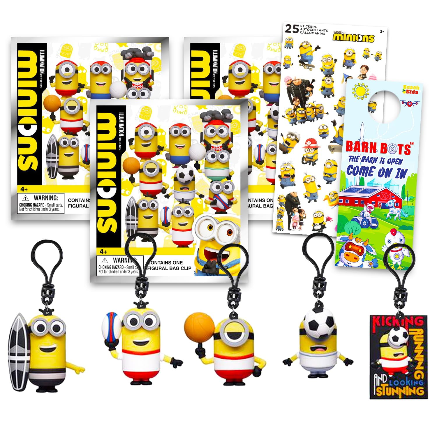 Minions Blind Bag Party Favors 3 Pack - Bundle with 3 Despicable Me ...