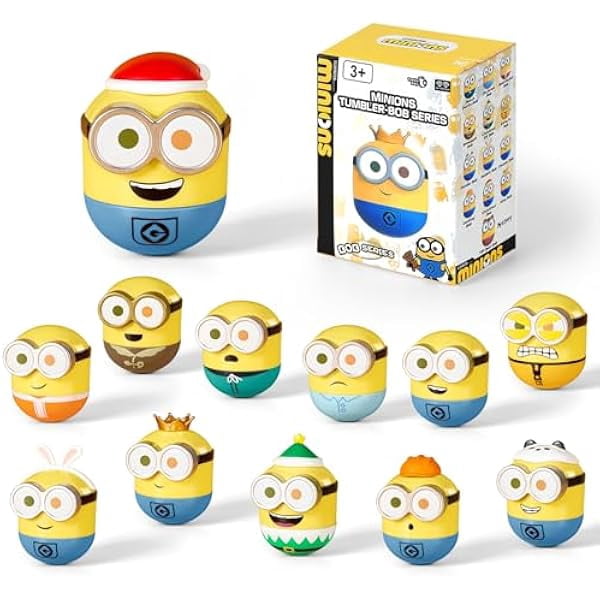 Minions Blind Box Figures 1 Pcs, Mini Wobbler Toy Action Figures for ...