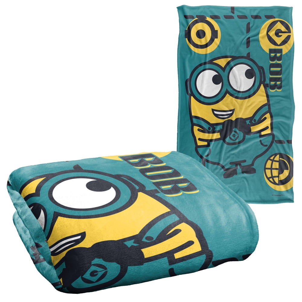 Minions Bob Green Logo Silky Touch Super Soft Throw Blanket 36' x 58 ...