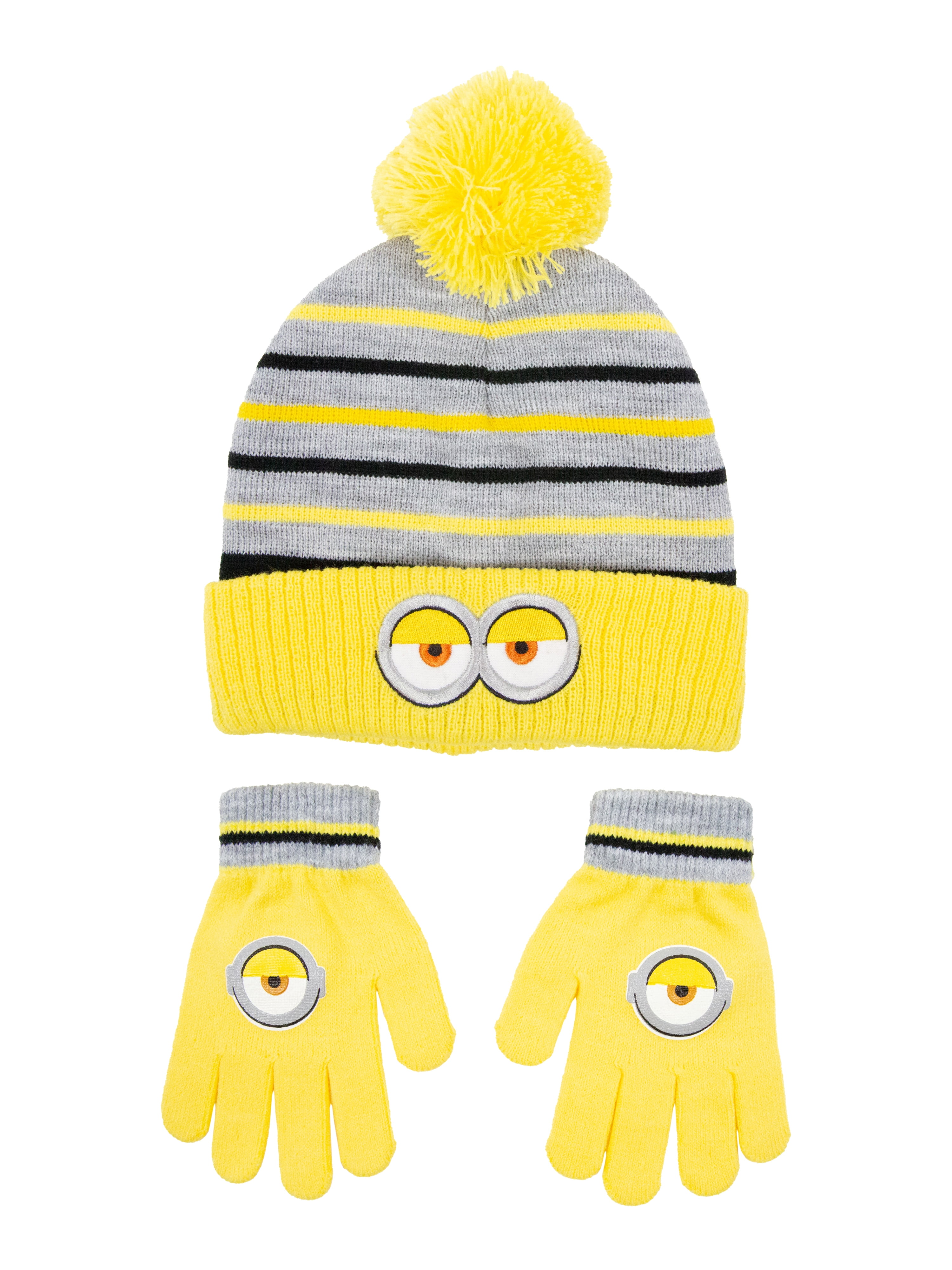 Minions Boys Beanie Hat & Glove Set - Stylish Cold Weather Gear ...