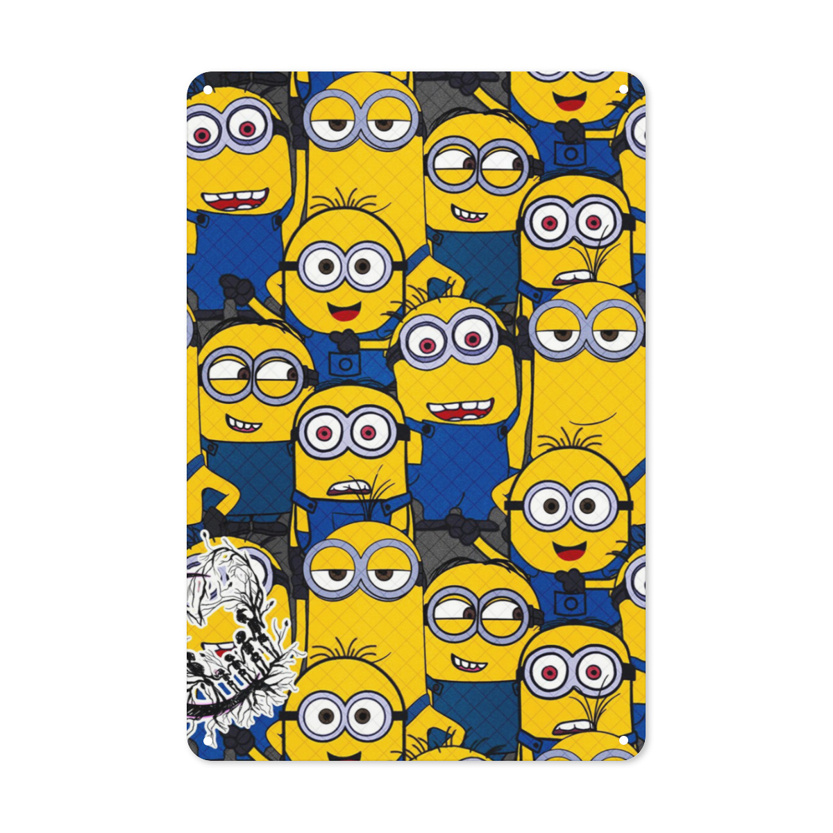 Minions Cartoon Vintage Movie Metal Tin Sign Wall Art Decor 12"x8 ...