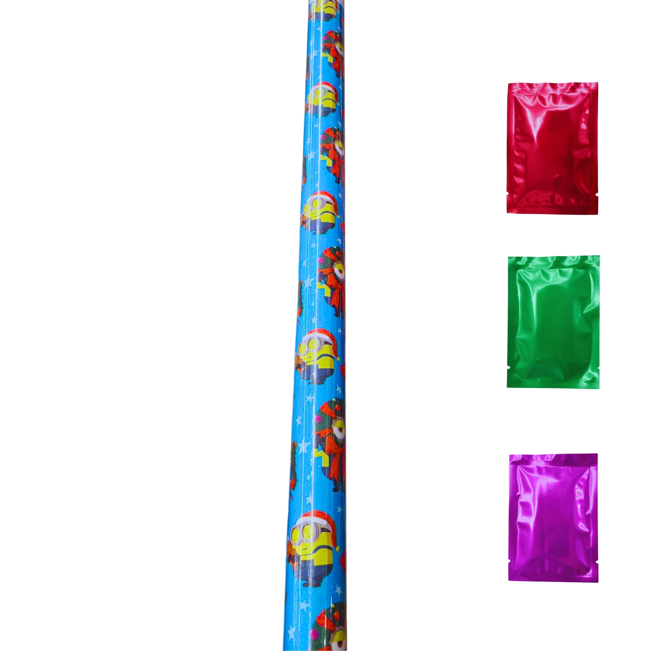 Minions Christmas Santa Blue Premium Gift Wrapping Paper (1 Roll, Total ...