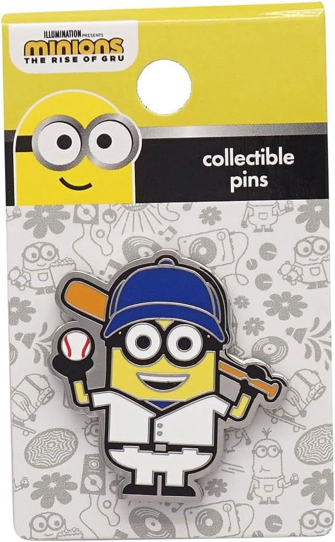 Minions Dave Playing Baseball Colored Pewter Lapel Pin - Walmart.com