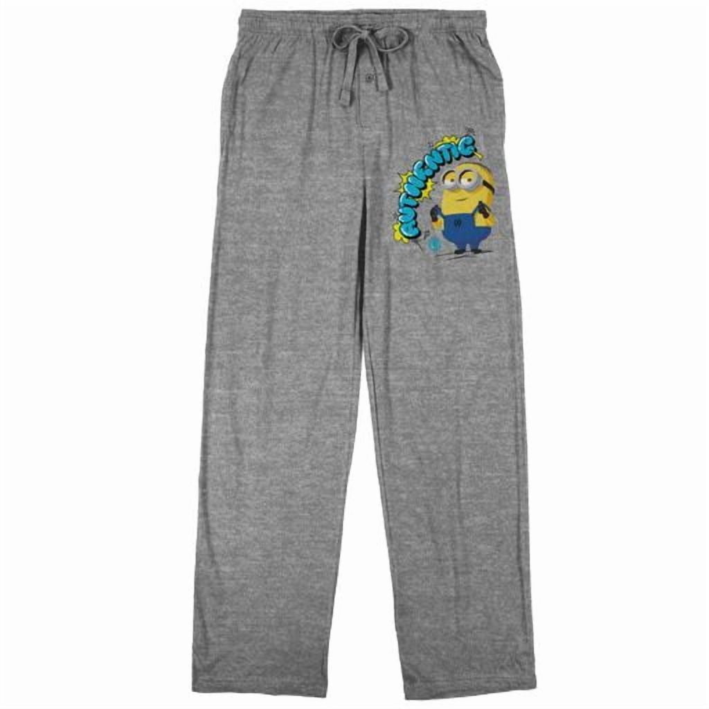 Minions Dave The Minion Adult Athletic Heather Sleep Pajama Pants-XL ...