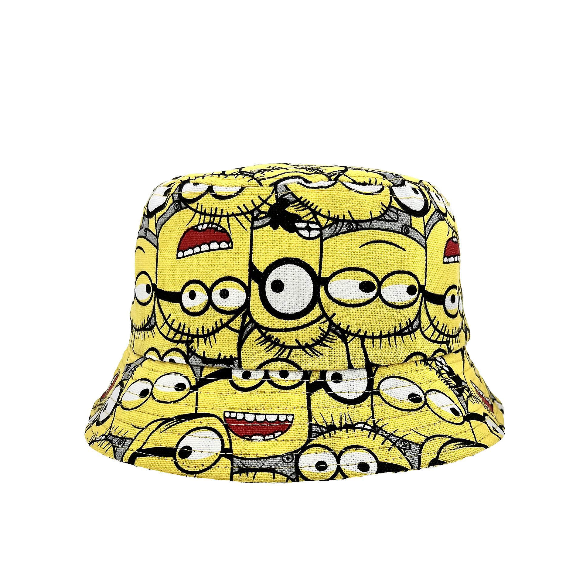 Minions Fashion Embroidery Bucket Hat Cotton Beach Fisherman Hats ...