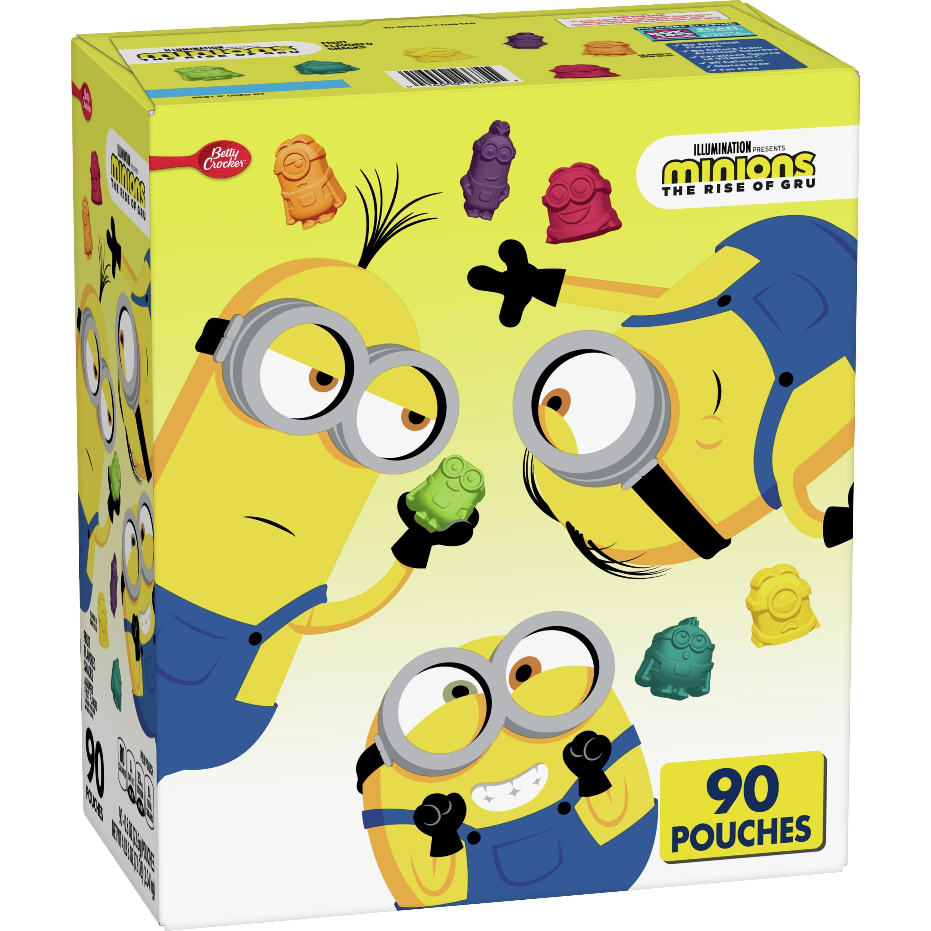 Minions Fruit Flavored Snacks, Treat Pouches, Gluten Free, 90 ct ...