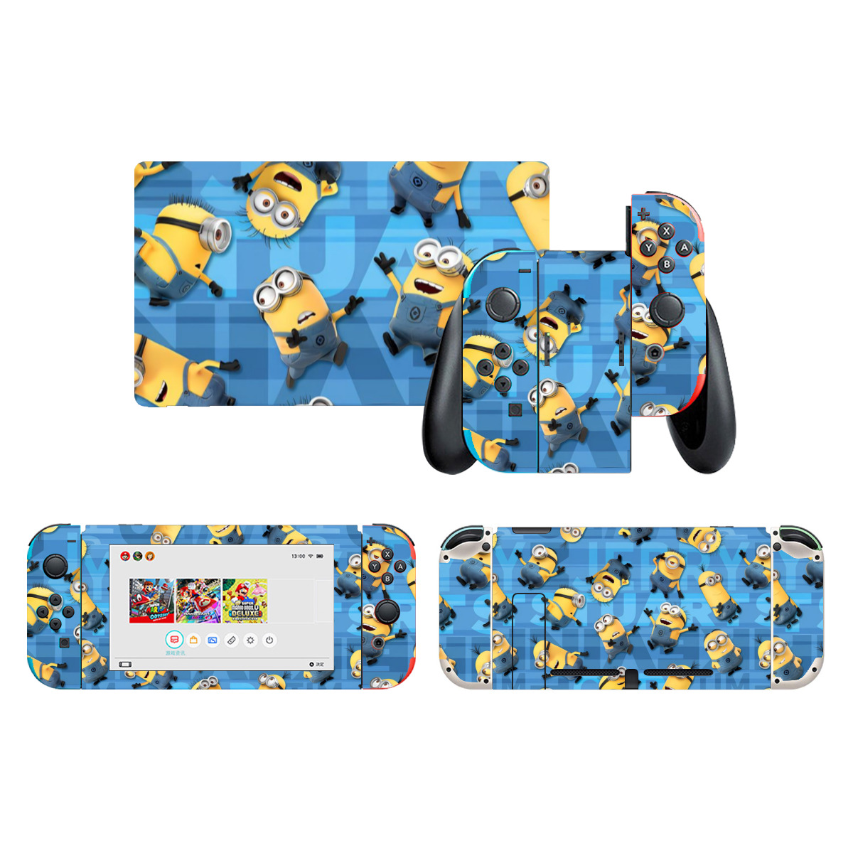 Minions Game Switch Skin - Anime Cartoon Game Sticker, No Bubble ...