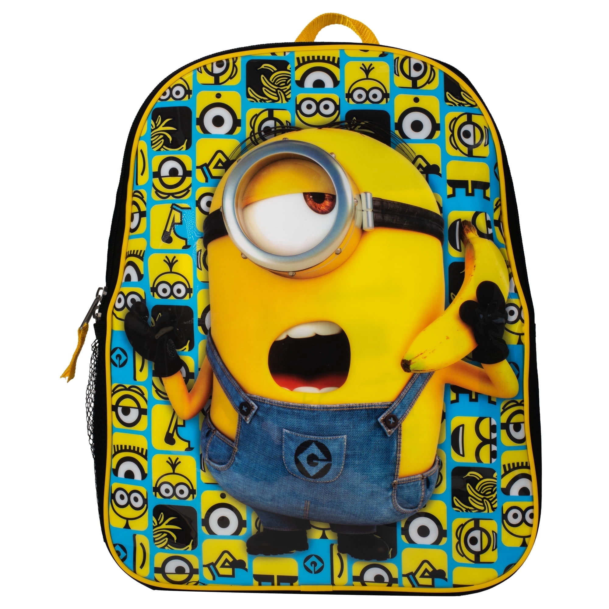 Minions Kids Backpack, 15" Despicable Me School Bag, Stuart Minion ...