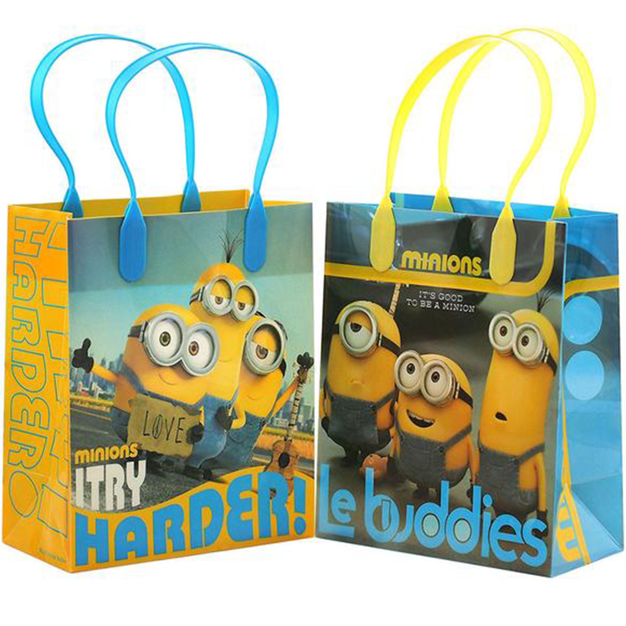 Minions Le Buddies 12pc Reusable Small Goody Gift Bags 6" Party Favors ...
