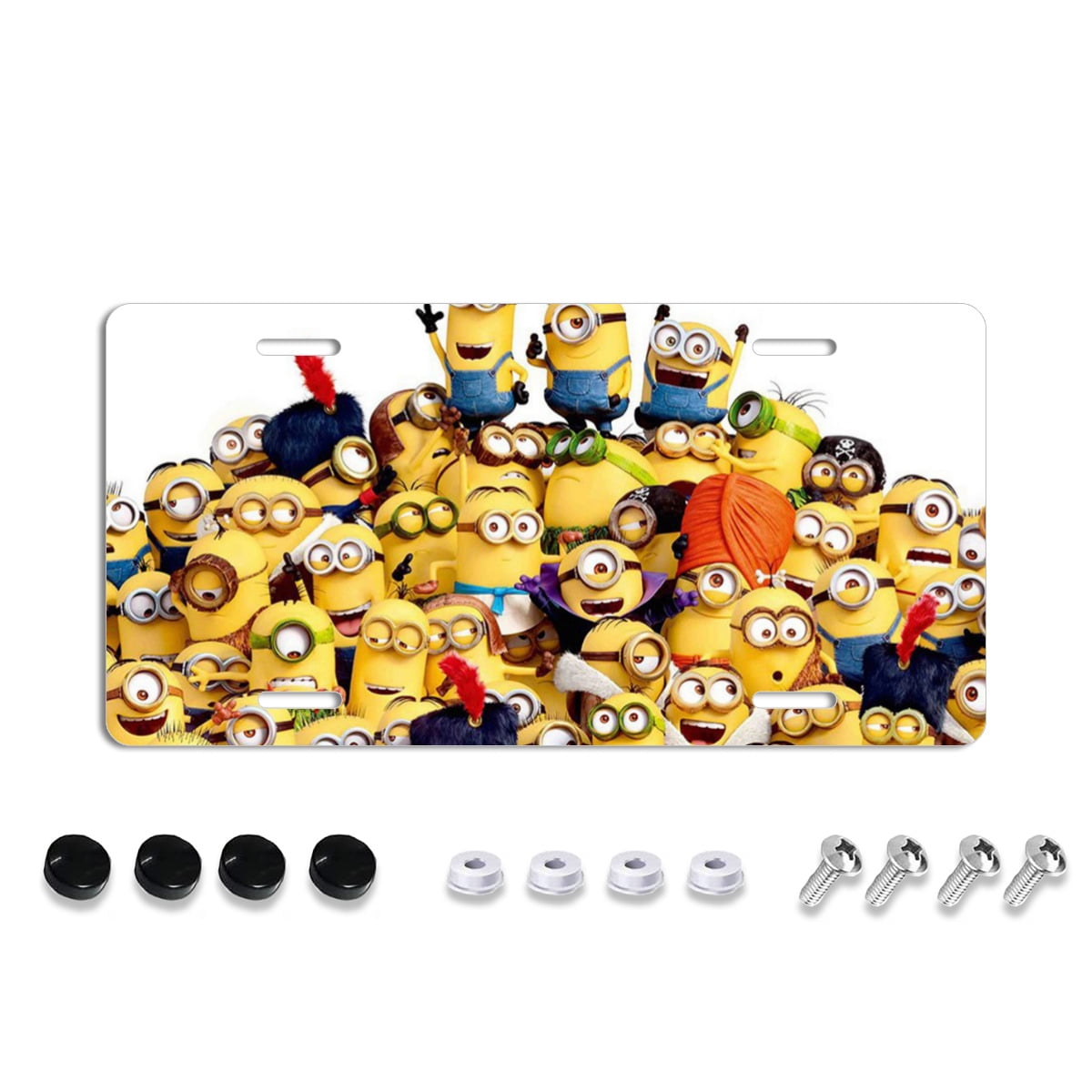 Minions License Plate Cover Personalized Car License Plate Metal Sign ...
