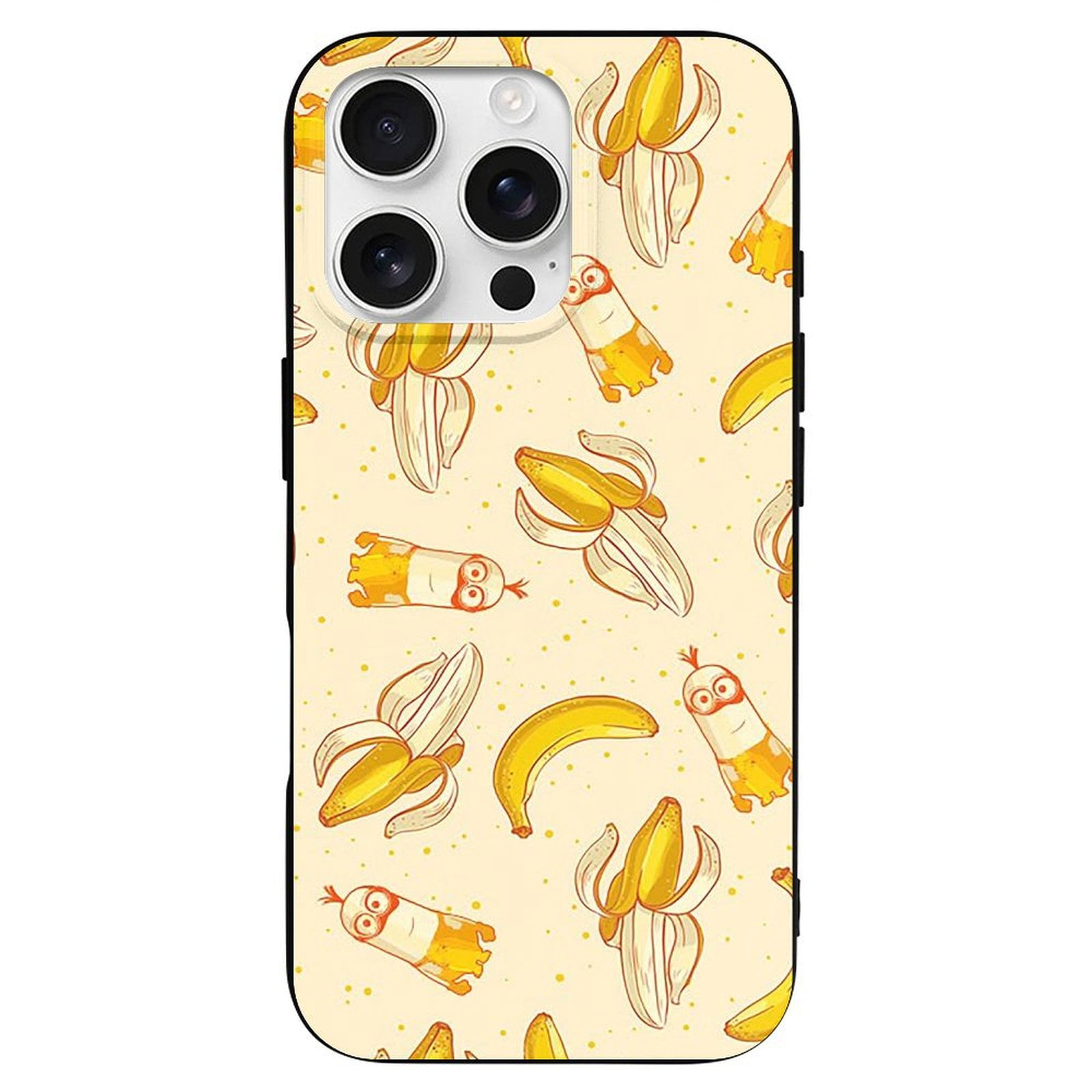 Minions Meet Bananas Compatible iPhone 16 TPU Mobile Phone Case Series Scratch Shock Proof All ...