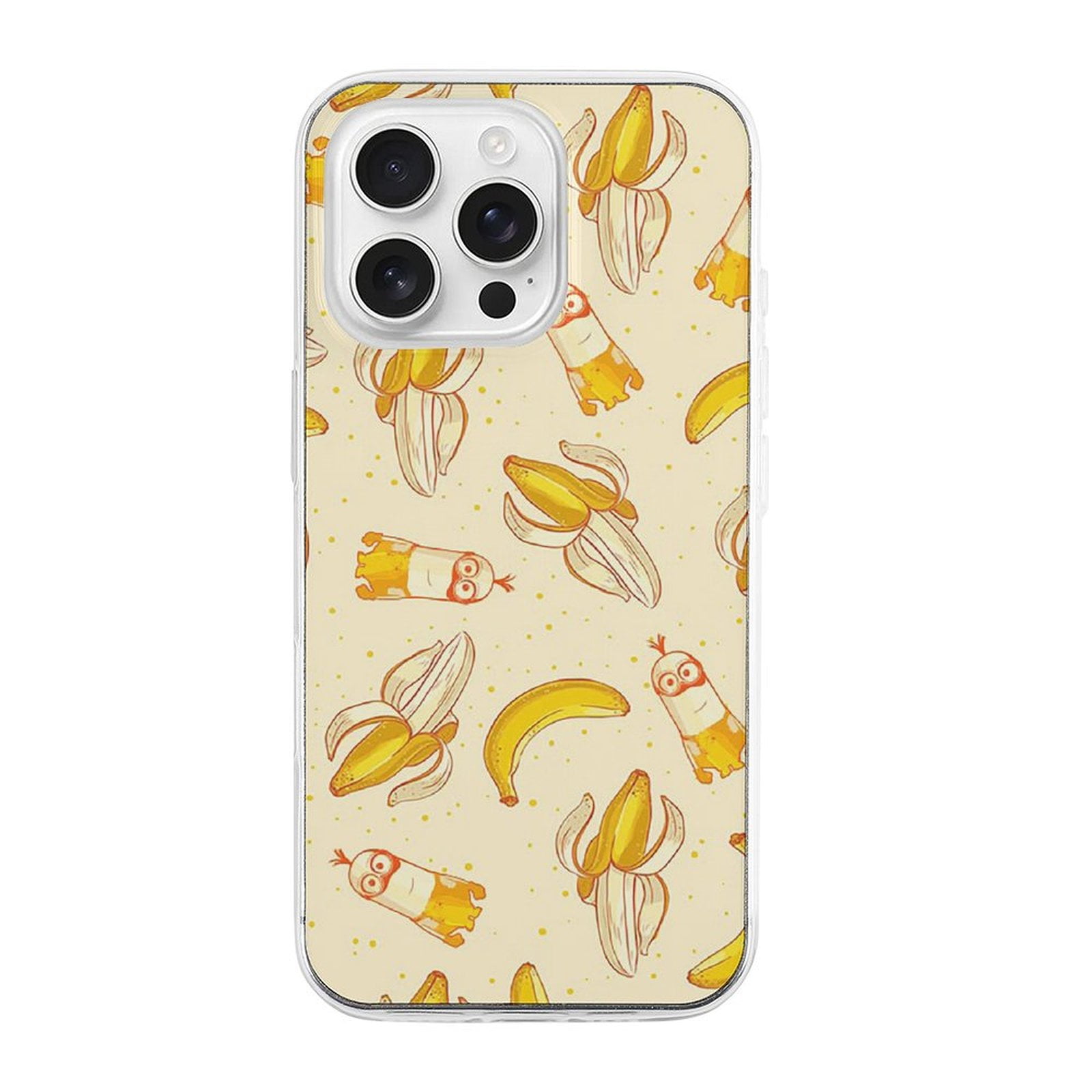Minions Meet Bananas Compatible iPhone 16 TPU Mobile Phone Case Series Scratch Shock Proof All ...