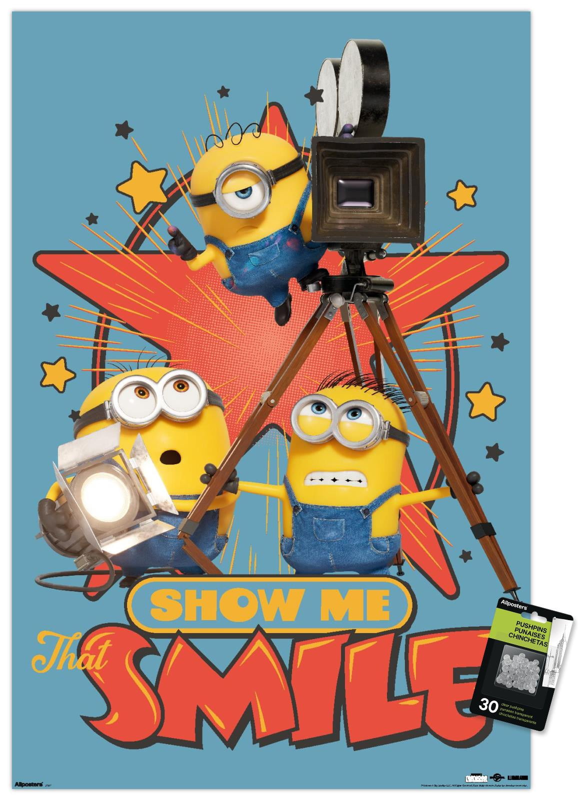 Minions & Monsters (2026) - Show Me That Smile Wall Poster with Push ...