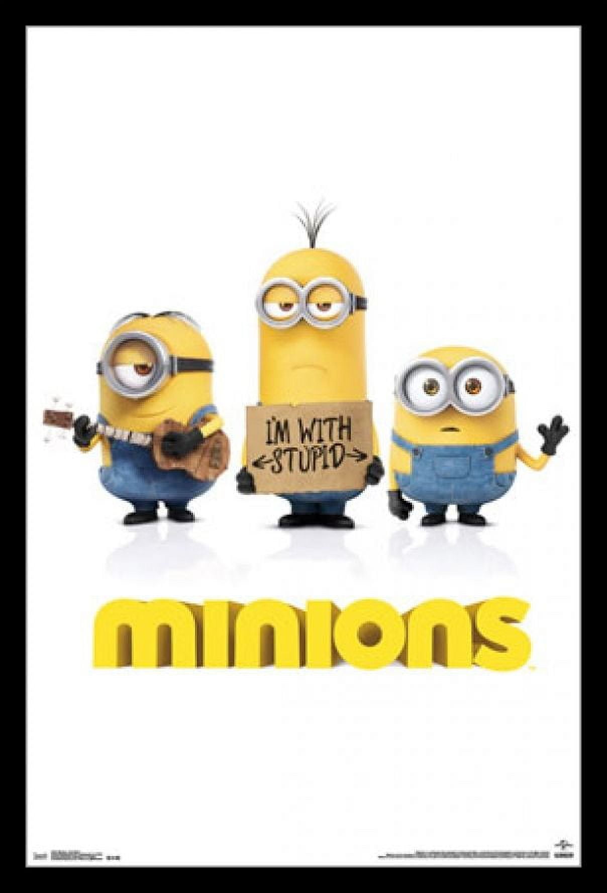 Minions - One Sheet Laminated & Framed Poster Print (24 x 36) - Walmart.com