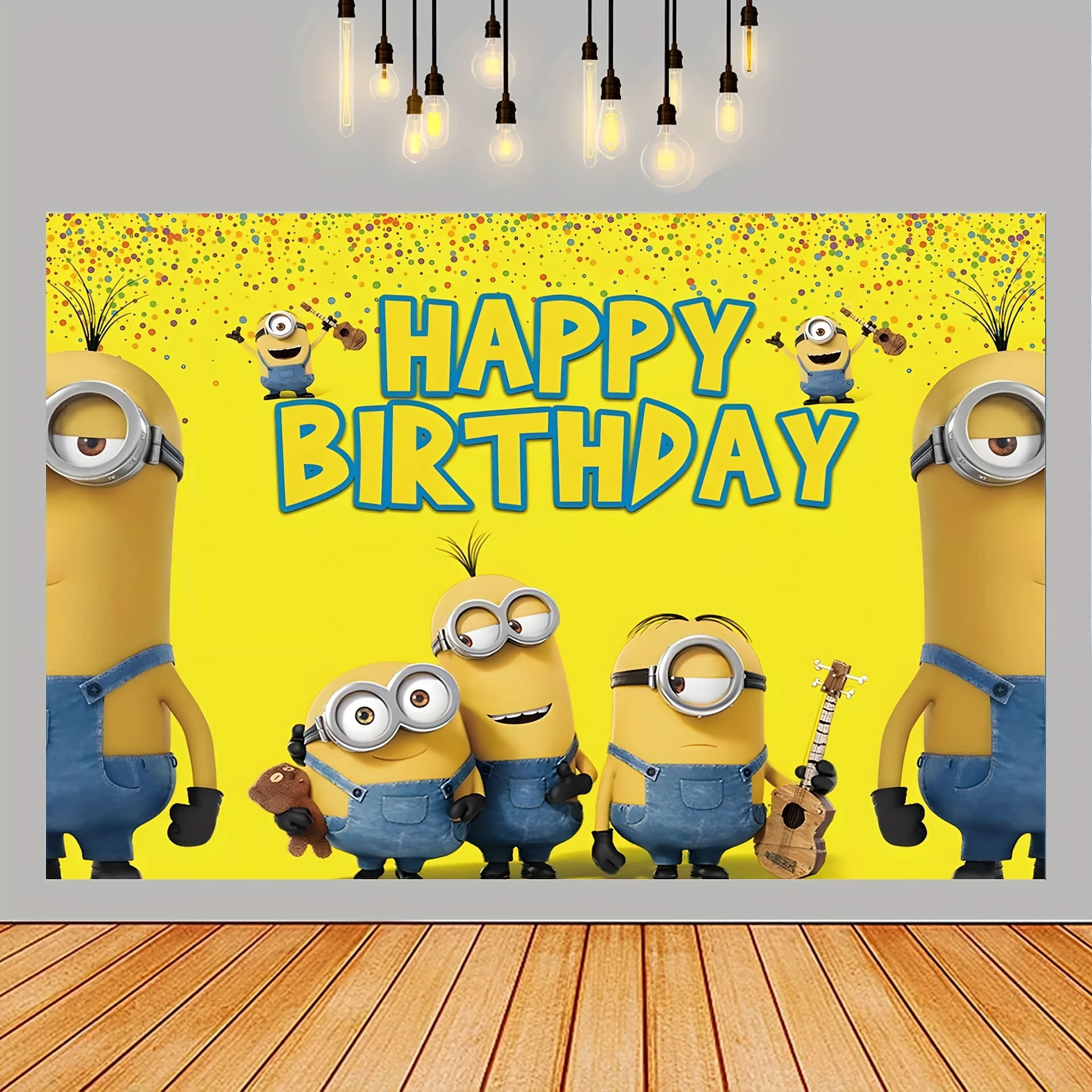 Minions Party Decorations Happy Birthday Party Banner Minions Party ...