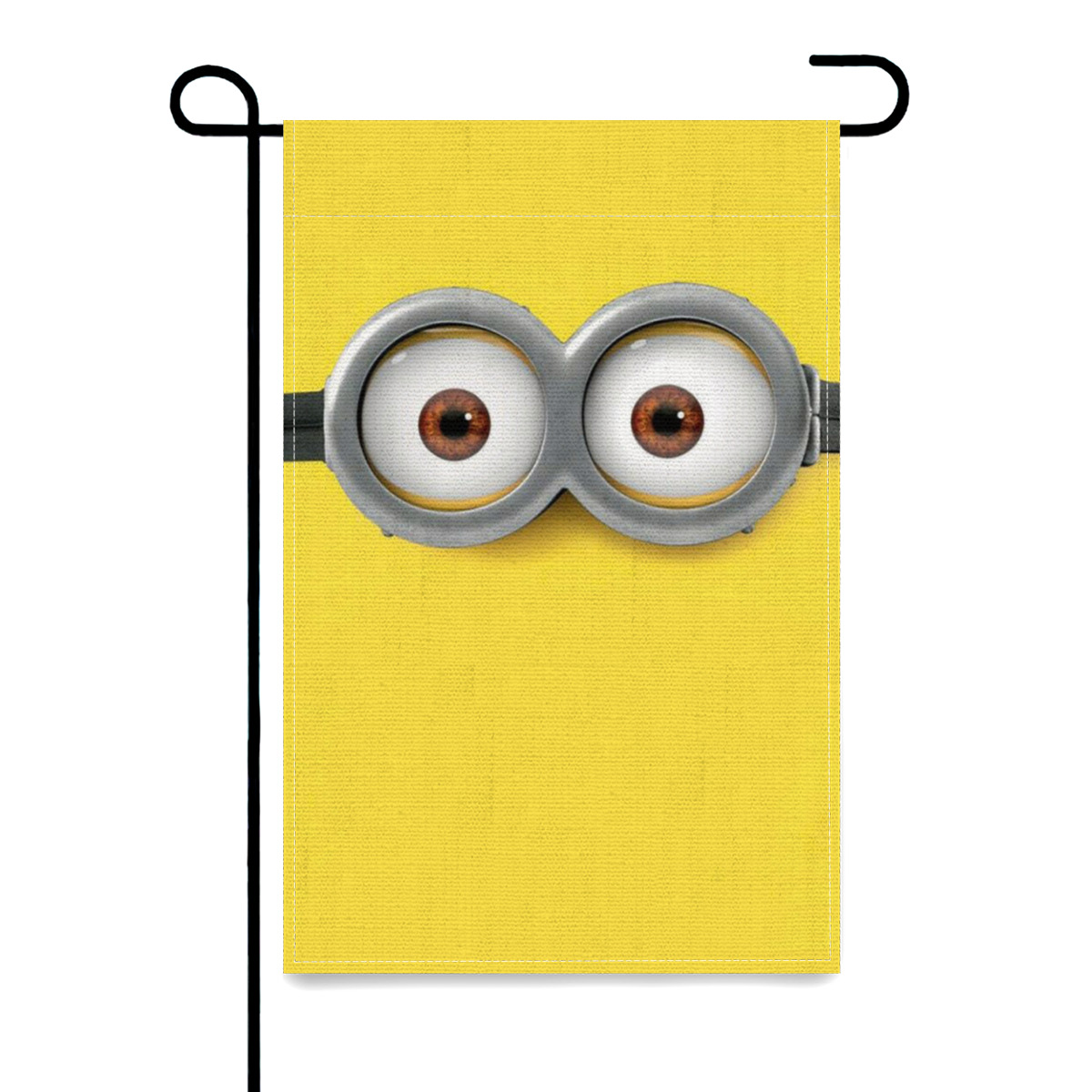 Minions Personalized Garden Flag Custom Double Sided Imitation Cotton ...