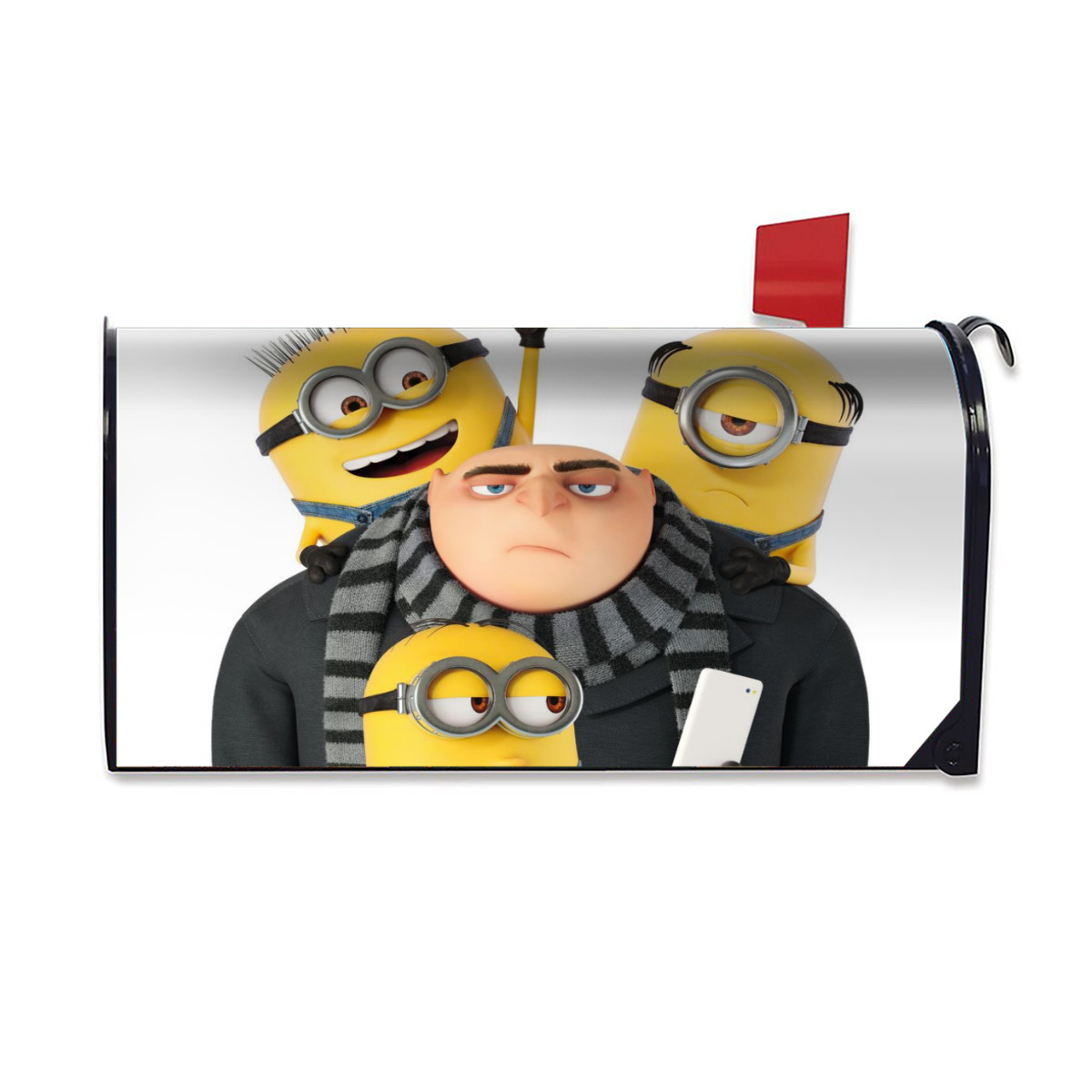 Minions Personalized mailbox cover both sides customized, post box ...