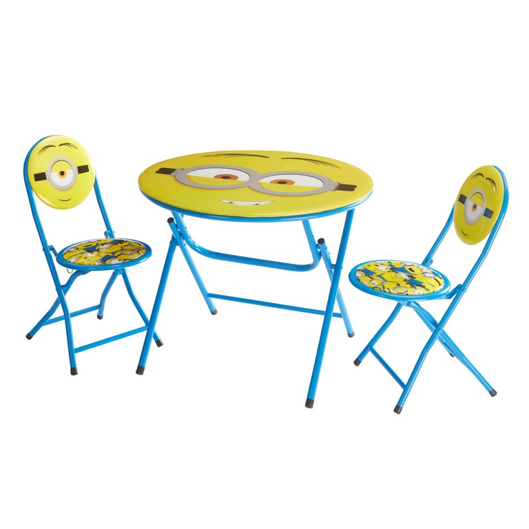 Kids Round Folding Table And Chairs