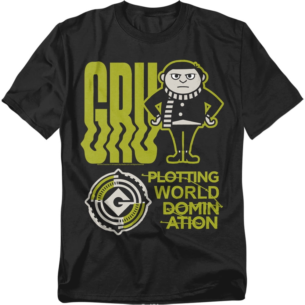 Minions T-Shirt Gru Plotting Unisex Graphic Tee For Men & Women ...