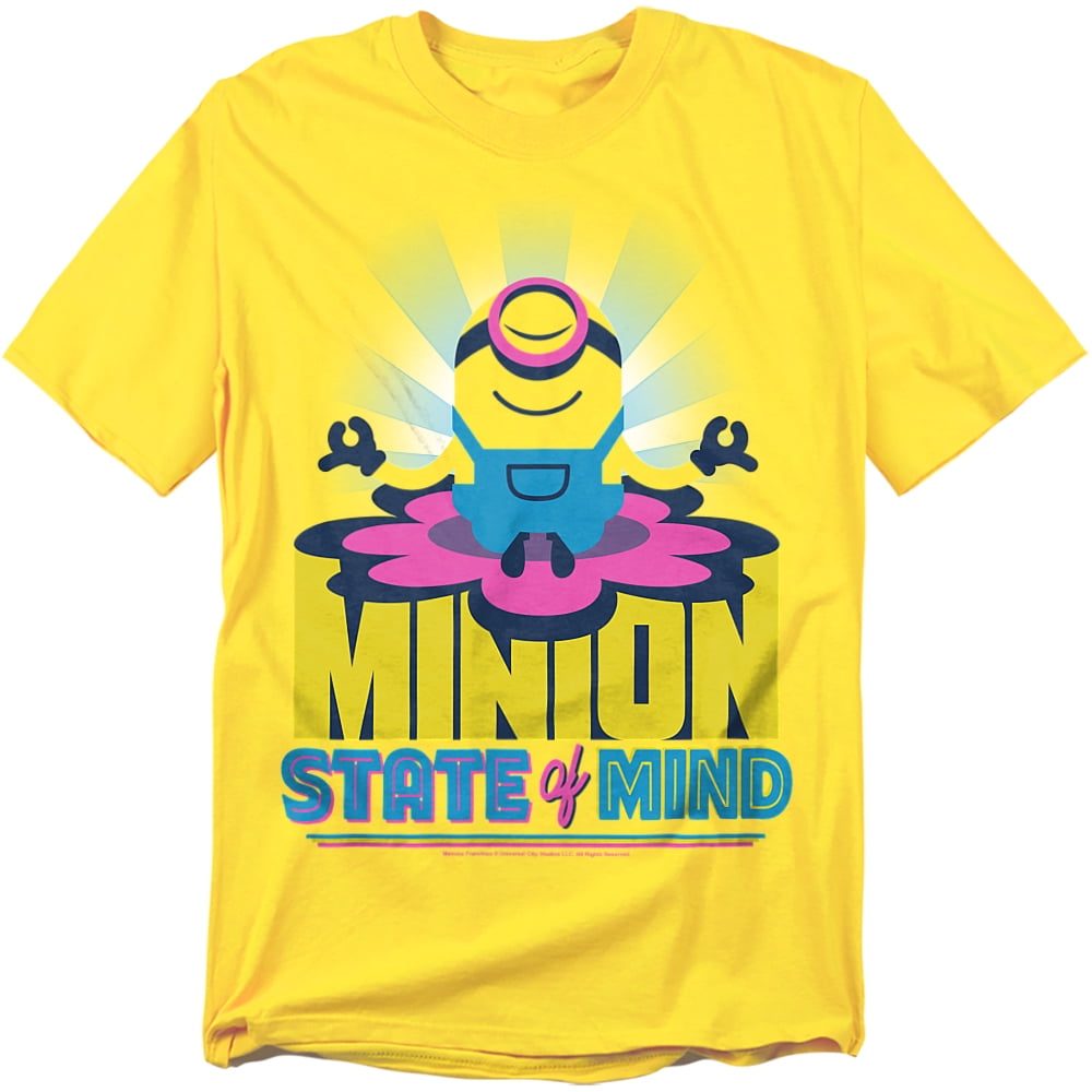 Minions T-Shirt Minion State of Mind Unisex Graphic Tee For Men & Women ...
