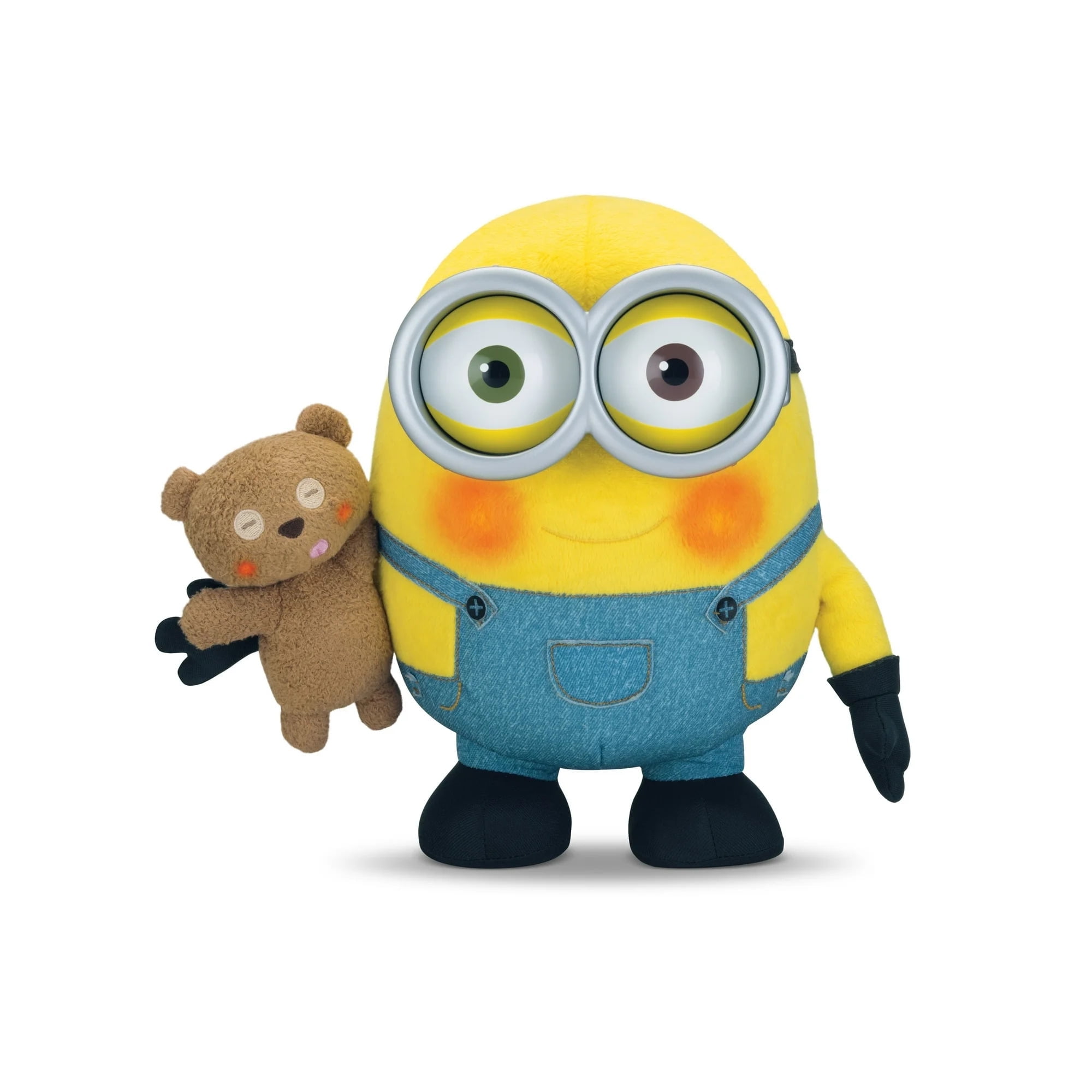 Minions Talking Bob Plush with Glowing Cheeks & Teddy Bear Tim ...
