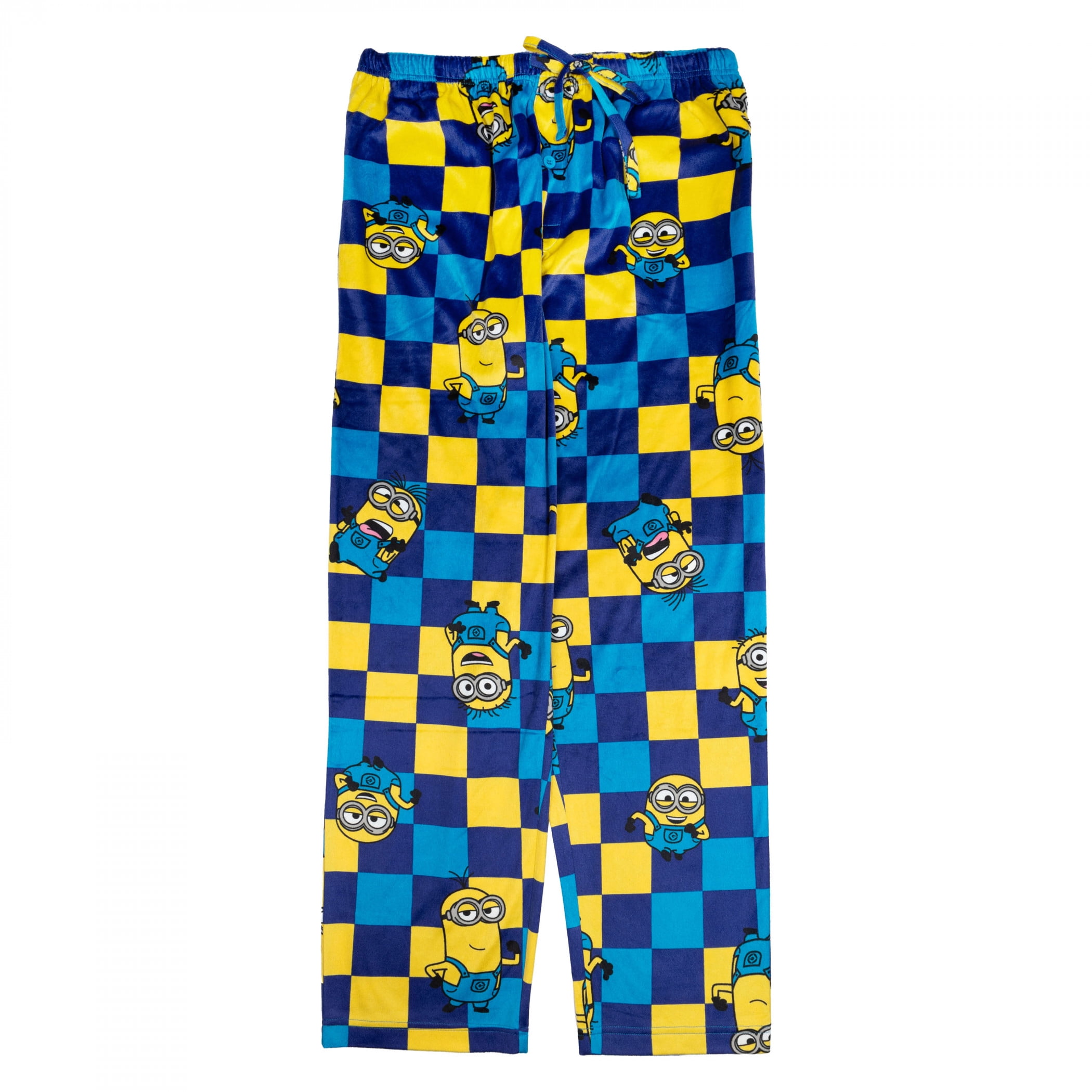 The Minions Checkered All Over Print Sleep Pants-XLarge - Walmart.com