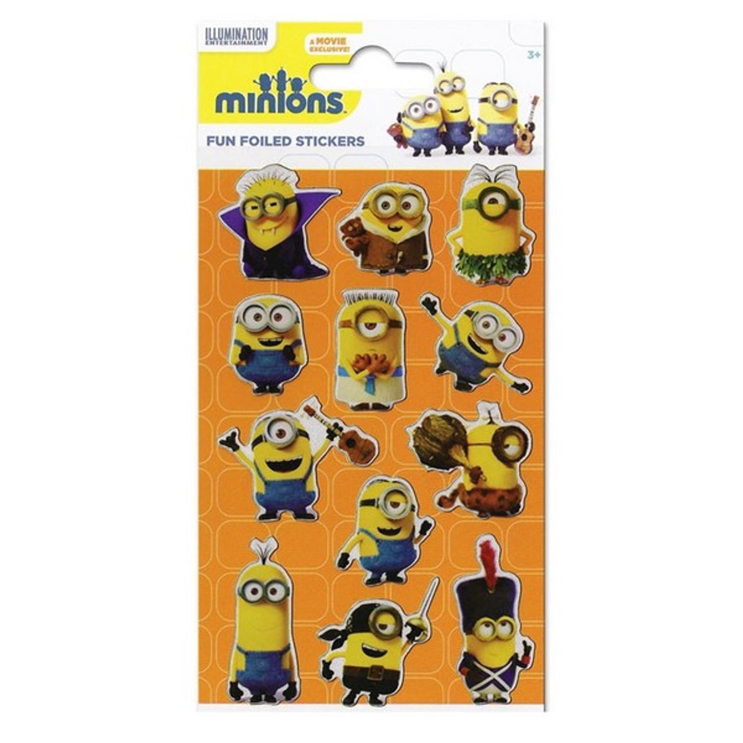 Minions: The Rise Of Gru Foil Stickers - Walmart Business Supplies
