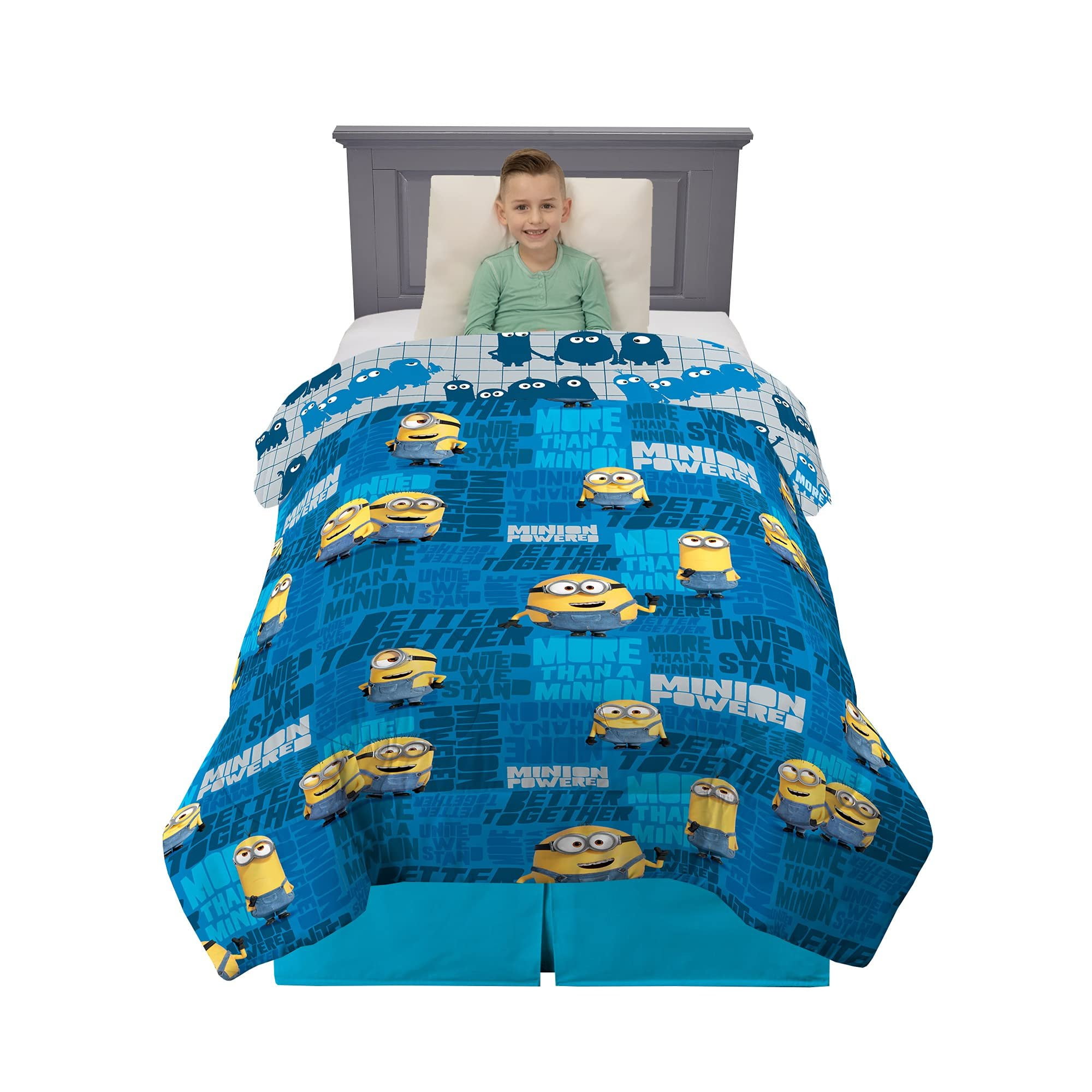 Minions: The Rise Of Gru, Kids Bedding Soft Microfiber Comforter, Twin ...